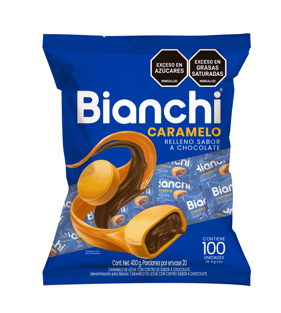 Bianchi caramelo chocolate X 100 Unid - Multidulces