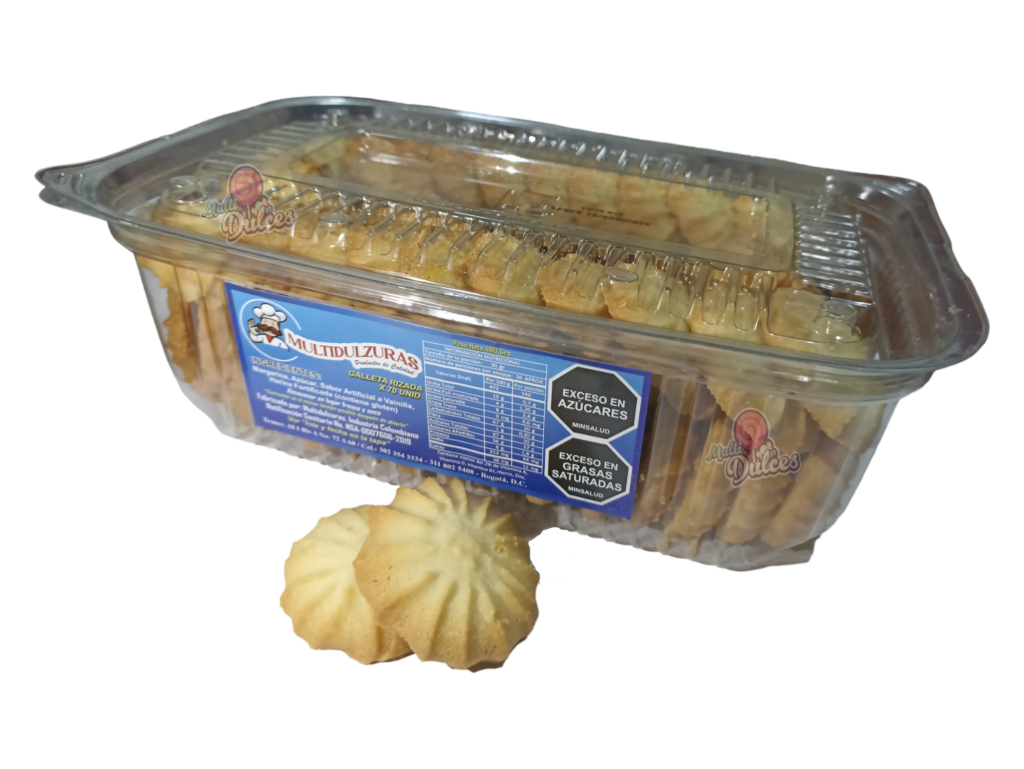 Galletas Rizadas Multidulzuras x 70 Unid - Multidulces