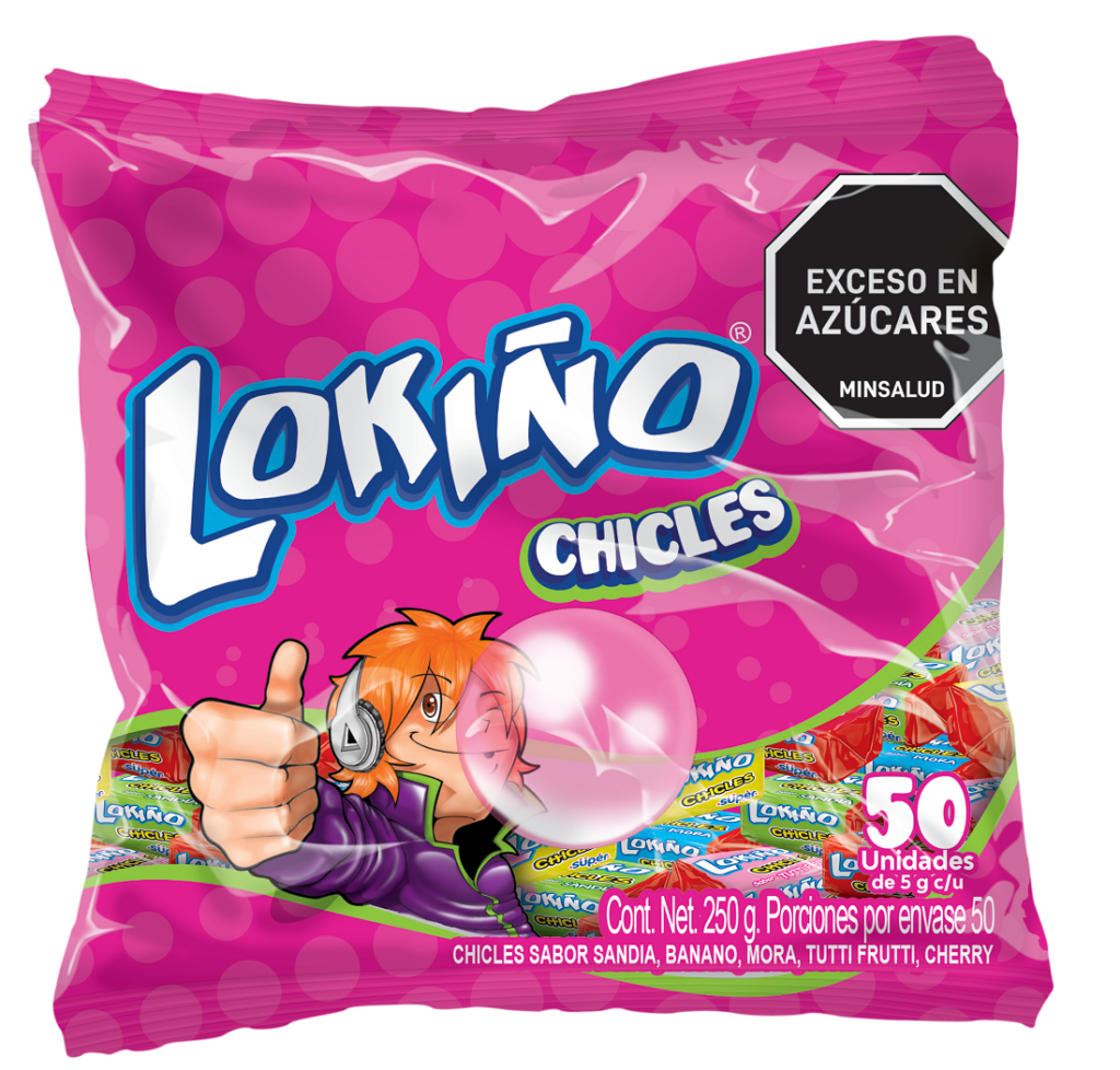 Lokiño Chicle x 50 Unid - Multidulces