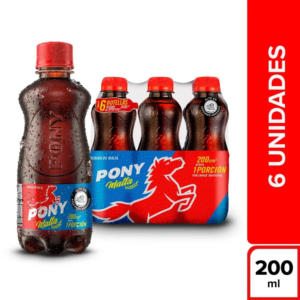 Pony Malta 200ml x 6 Unid - Multidulces