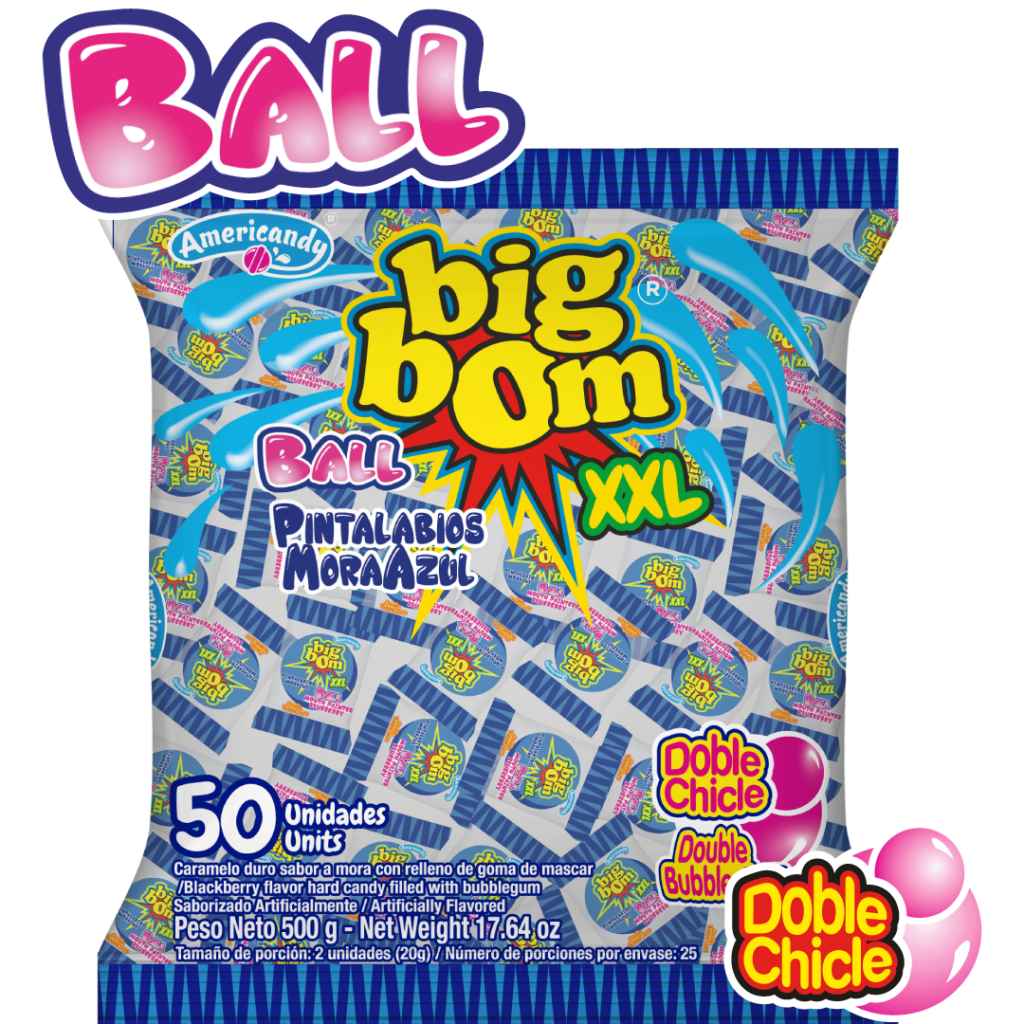 Big Bom Ball Blue X 50 Unid - Multidulces