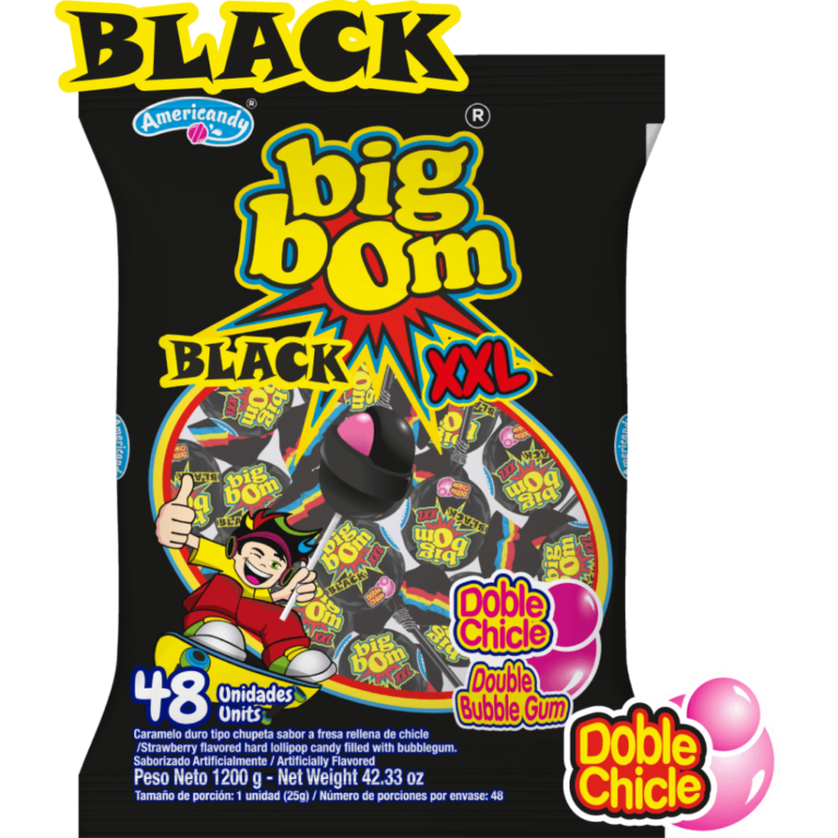 Big Bom XXL Black X 48 Unid - Multidulces