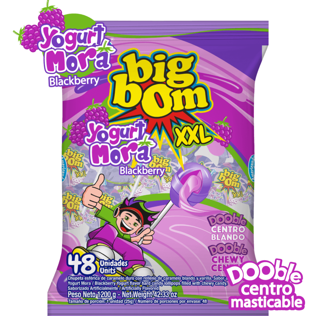 Big Bom XXL Yogurt Mora X 48 Unid - Multidulces