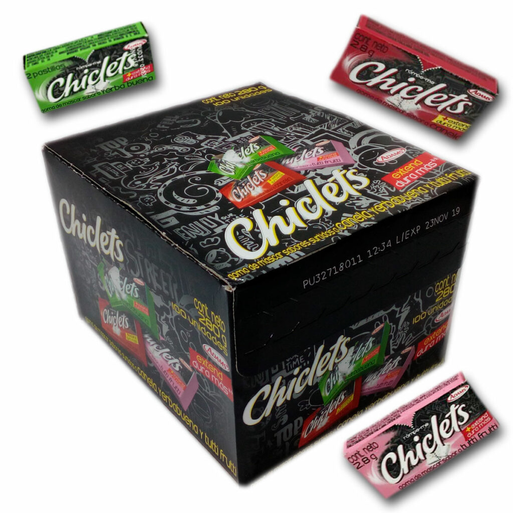 Chiclets Adams Cubo X 100 Unid - Multidulces